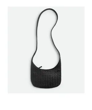 Bottega Veneta Small Intrecciato Shoulder Bag - Black