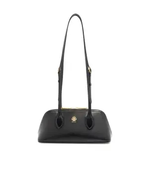 Bally Mini Praline Shoulder Bag With Logo Detail - Black