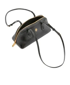 Bally Mini Praline Shoulder Bag With Logo Detail - Black