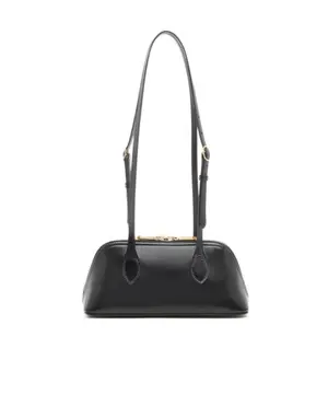 Bally Mini Praline Shoulder Bag With Logo Detail - Black
