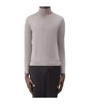 Thom Browne Jersey Striped Relaxed Turtleneck Jumper