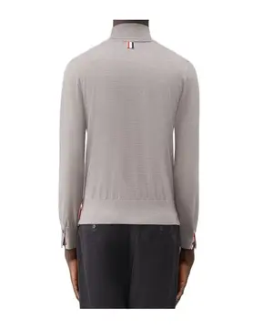 Thom Browne Jersey Striped Relaxed Turtleneck Jumper