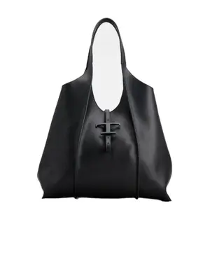TOD'S T Timeless Medium Tote Bag - Black