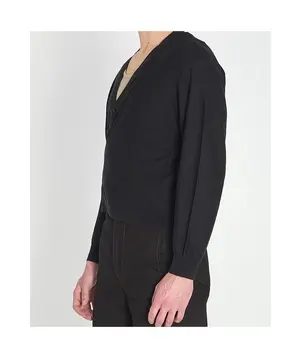 LEMAIRE Relaxed Twisted Cardigan - Black