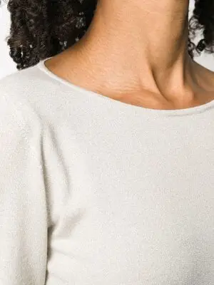 Brunello Cucinelli Long-sleeved Crewneck Jumper - White
