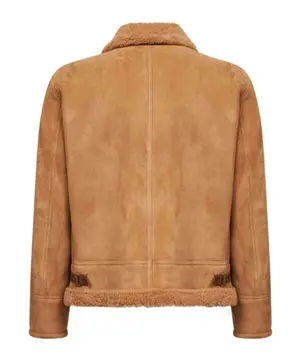 Tagliatore Steele Shearling-trim Coat - Brown