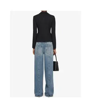 Givenchy Vintage Effect Wide-leg Jeans