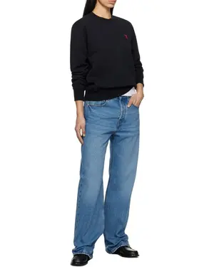 AMI Paris De Coeur Crewneck Sweatshirt