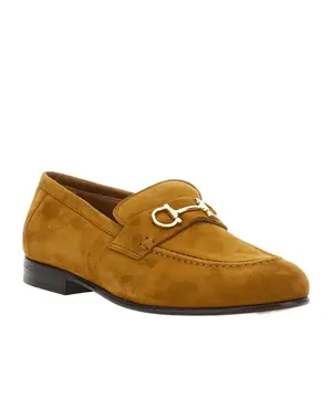 FERRAGAMO Gancini Horsebit Loafers - Brown