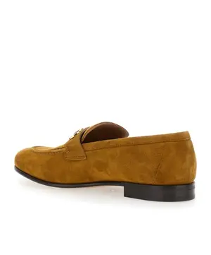 FERRAGAMO Gancini Horsebit Loafers - Brown