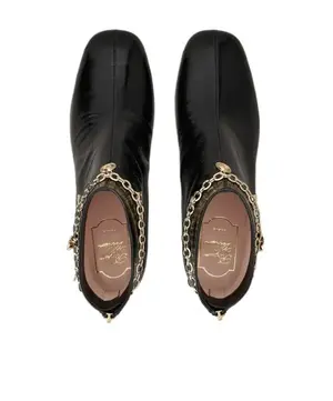 ROGER VIVIER Tres Vivier Ankle Boots With Crystal Embellishments