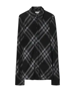 Burberry Check-printed Long-sleeved Shirt