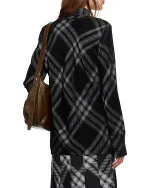 Burberry Check-printed Long-sleeved Shirt
