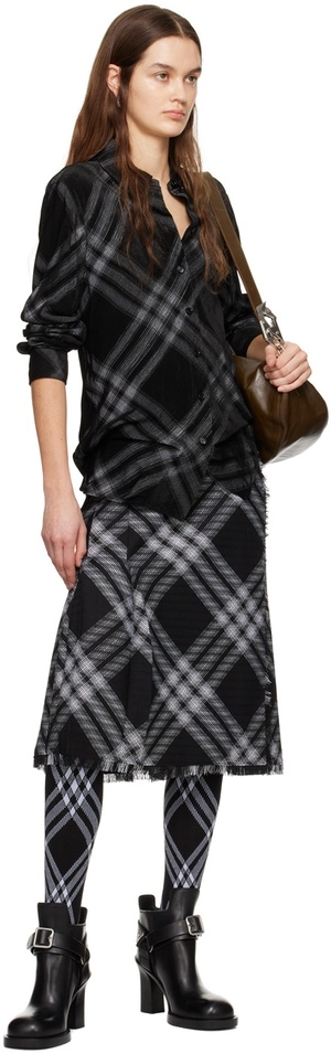 Burberry Check-printed Long-sleeved Shirt