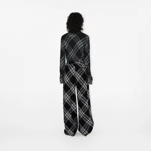 Burberry Check-printed Long-sleeved Shirt