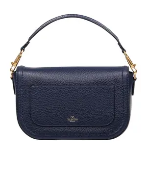 Valentino Garavani Alltime Foldover Top Crossbody Bag - Black