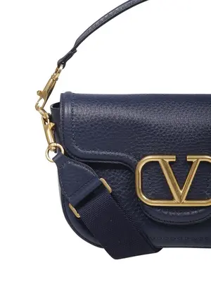 Valentino Garavani Alltime Foldover Top Crossbody Bag - Black
