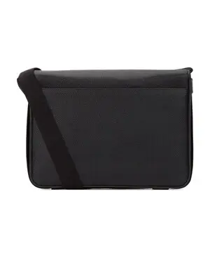 Thom Browne Pebble Leather Messenger Bag - Black