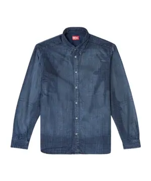 DIESEL® Prince Of Wales Denim Shirt
