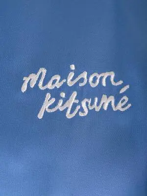 Maison Kitsuné Embroidered Satin Bomber Jacket