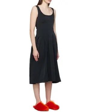 Marni Sleeveless Pleated Dress