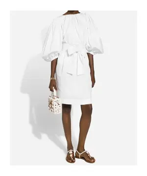 Dolce & Gabbana Puff-sleeve Cotton Dress