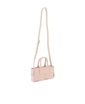Bottega Veneta Mini East-west Arco Tote Shoulder Bag - Pink