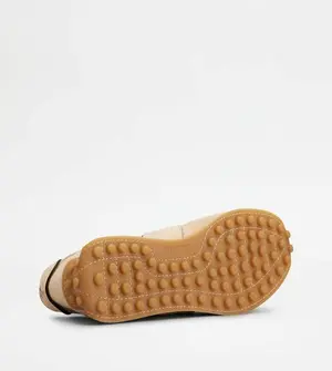 TOD'S Low Top Leather Sneakers - Beige