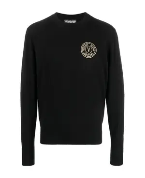 Versace Embroidered Crewneck Jumper