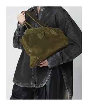 Attico Medium La Passeggiata Shoulder Bag - Green