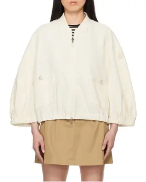 Moncler 2-in-1 Bouclé Zip-up Cardigan