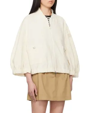Moncler 2-in-1 Bouclé Zip-up Cardigan