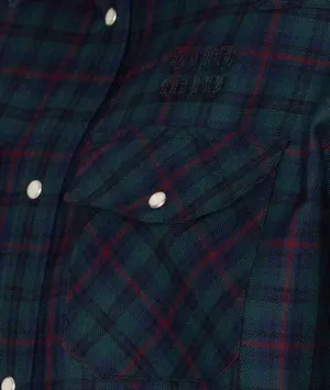 Miu Miu Checked Long Sleeve Shirt