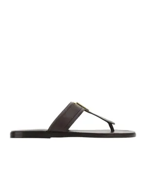 TOM FORD Logo-plaque Flat Slides