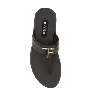 TOM FORD Logo-plaque Flat Slides