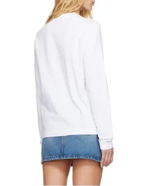 AMI Paris De Coeur Long Sleeve T-shirt - White