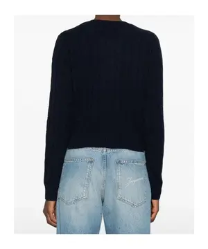 SPORTY  RICH Sporty & Rich Cable Knit Buttoned Cardigan