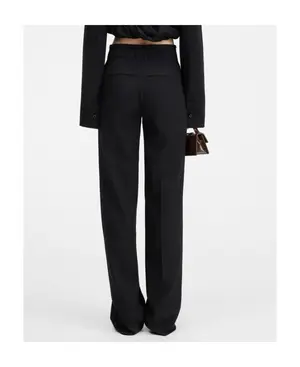 Jacquemus Le Pantalon Ficelle Soft Tailored Pants - Black