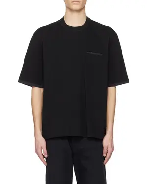 Sacai Zipped Pocket Jersey T-shirt