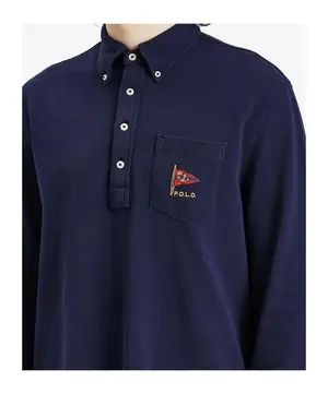 Polo Ralph Lauren Logo Embroidered Long Sleeved Polo Shhirt