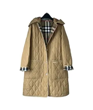 Burberry Quilted Hooded Long Cotton Suit - Green