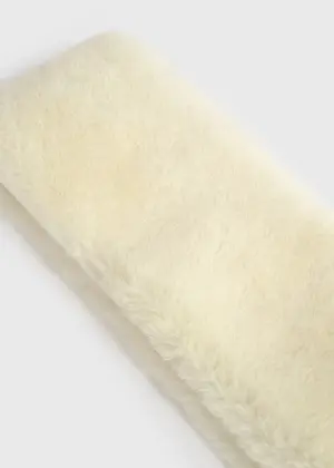 TOTEME Shearling Headband - Black