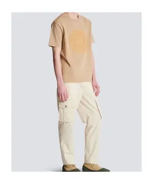 Balmain Embroidered Médaille T-shirt - Nude