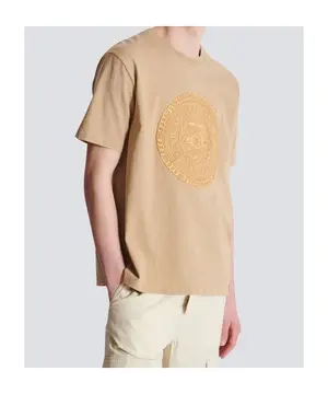 Balmain Embroidered Médaille T-shirt - Nude
