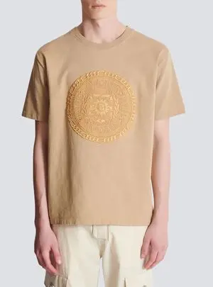 Balmain Embroidered Médaille T-shirt - Nude