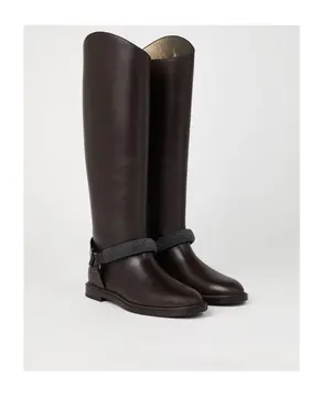 Brunello Cucinelli Knee-high Monile Boots