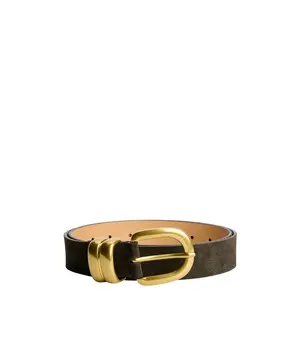 BY MALENE BIRGER By Malene Birger Zoira Suede Belt Coffee Brown