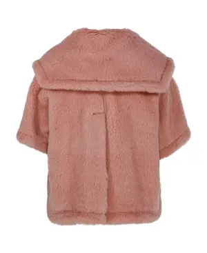 Max Mara Short-sleeved Teddy Coat - Pink