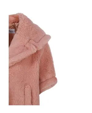 Max Mara Short-sleeved Teddy Coat - Pink