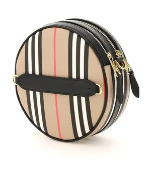 Burberry Louise Icon Stripe Crossbody Bag - Nude